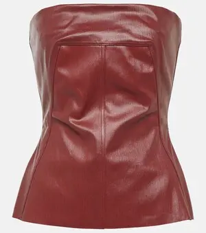 RICK OWENS Rick Owens Coated Denim Corset Top