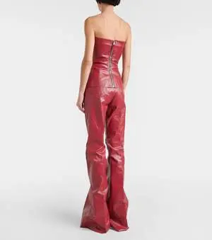 Rick Owens Coated Denim Corset Top