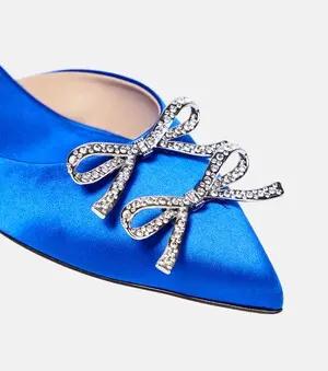 Giambattista Valli Embellished Satin Mules