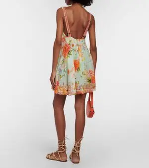 Camilla Embellished Silk Mini Dress
