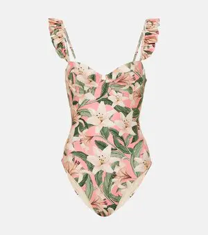 Agua Bendita Floral One-piece Swimsuit - Multicoloured