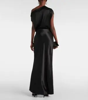 THE SEI Silk Maxi Skirt