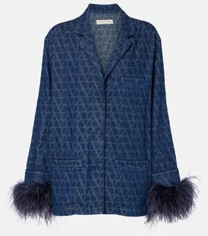 Feather Trimmed Sleepwear For Women