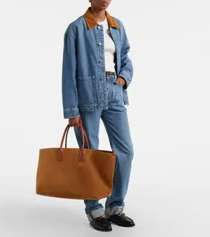 Bottega Veneta Large Suede Tote Bag