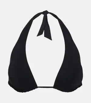 Dolce & Gabbana Halterneck Bikini Top - Black