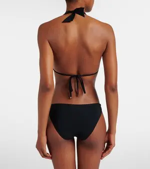 Dolce & Gabbana Halterneck Bikini Top - Black
