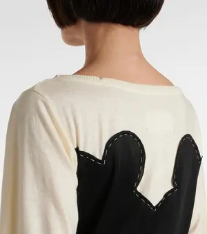 MAISON MARGIELA Spliced Gathered Jersey Midi Dress
