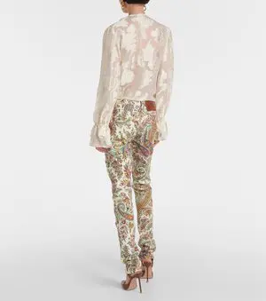 Etro Paisley Mid-rise Slim Jeans