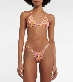 BANANHOT Seychelle Bikini Bottoms In Retro Flowers