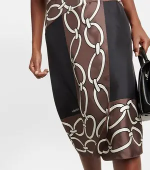 Valentino Garavani Printed Silk Midi Dress