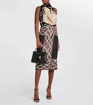 Valentino Garavani Printed Silk Midi Dress