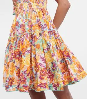 Poupette St Barth Aurora Floral Cotton Minidress