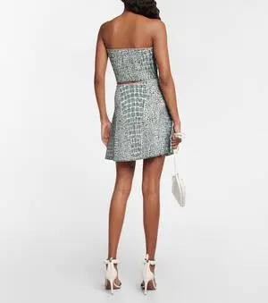 Alaïa Croc-effect Bandeau Top