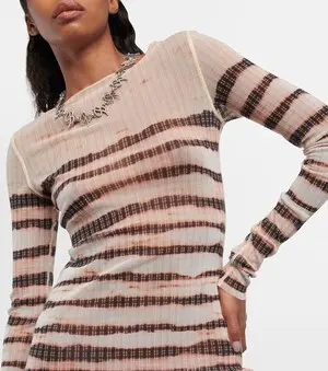 JEAN PAUL GAULTIER Striped Mini Dress