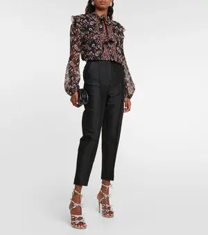 Giambattista Valli Printed Silk Blouse