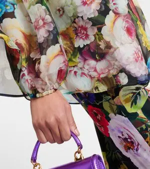 Dolce & Gabbana Floral Silk Chiffon Blouse