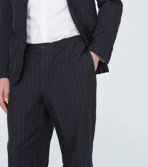 Comme Des Garçons Striped Straight Leg Trousers