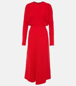 Victoria Beckham Dolman Midi Dress Red