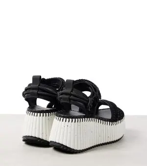 Chloé Nama Suede Platform Sandals