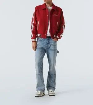 Amiri Mid-rise Straight Leg Jeans With Cargo Pocket
