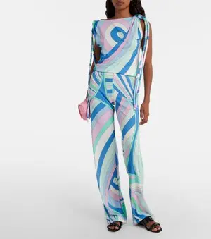 Emilio Pucci Iride" Printed Viscose Blend Top