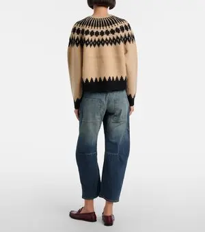 NILI LOTAN Emerson Mid-rise Jeans In Classic Wash