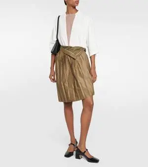 MAISON MARGIELA Pleated Asymmetric Midi Skirt
