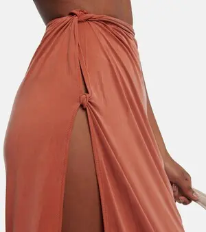 Jacquemus La Jupe Espelho Jersey Midi Skirt