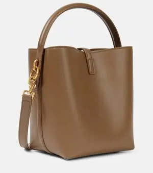 Saint Laurent Le 37 Small Leather Bucket Bag - Brown
