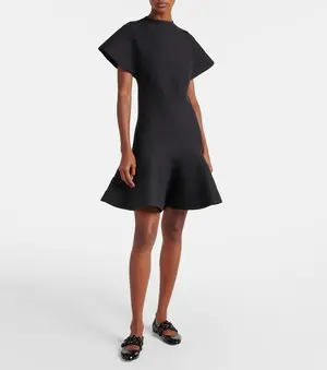 Alaïa Ribbed Wool-blend Mini Dress