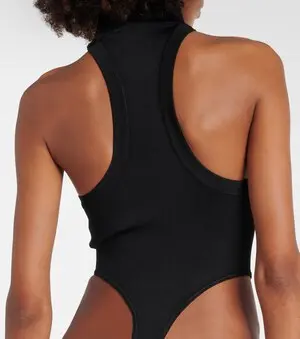 Alaïa Jersey Turtleneck Bodysuit - Black