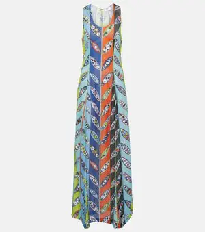 Emilio Pucci Girandole Printed Maxi Dress - Multicoloured