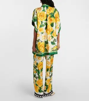 Dolce & Gabbana Floral Silk Blouse