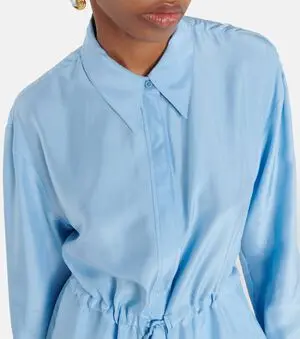 Dorothee Schumacher Silk Midi Shirt Dress