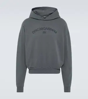 Dolce & Gabbana Cotton Jersey Hoodie - Grey
