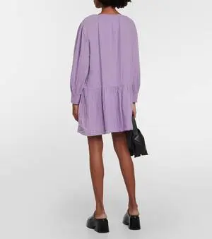 Velvet By Graham & Spencer Viviana Cotton Mini Dress - Purple