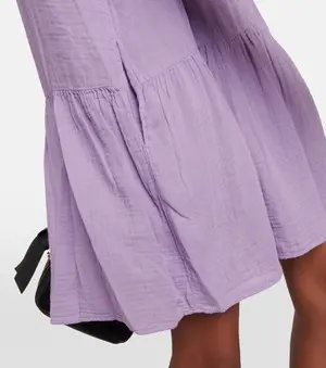 Velvet By Graham & Spencer Viviana Cotton Mini Dress - Purple