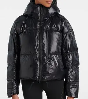 Adidas By Stella McCartney Padded Hooded Jacket - Black