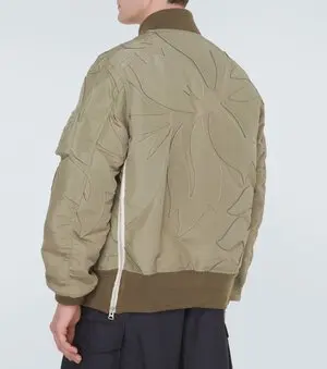 Sacai Embroidered Twill Bomber Jacket