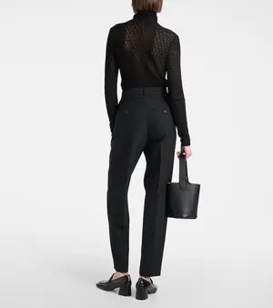 TOTEME High-rise Tapered Wool Trousers