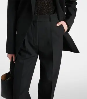 TOTEME High-rise Tapered Wool Trousers