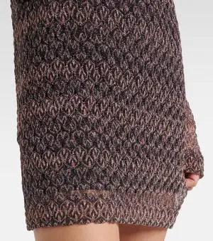Missoni Metallic Knit Mini Dress