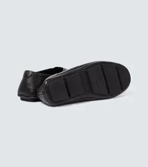 Dolce & Gabbana Leather Round Toe Flats