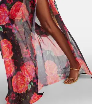 BANANHOT Vintage Floral Maxi Dress