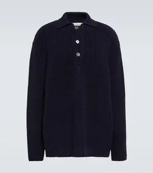 Our Legacy Big Piquet Ribbed-knit Cotton Sweater