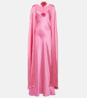 RODARTE Silk Gown With Cape Effect