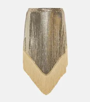 Rabanne Embellished Mini Skirt - Gold