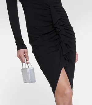 Alexandre Vauthier Draped Jersey Midi Dress