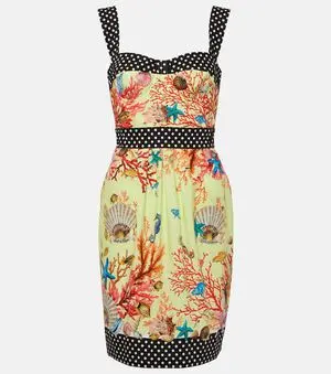 Dolce & Gabbana Capri Printed Cotton Minidress - Multicoloured