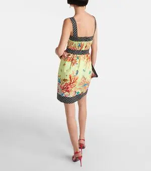 Dolce & Gabbana Capri Printed Cotton Minidress